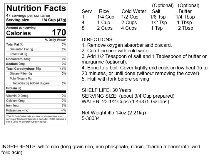 Mega #10 Can Food Pack (467 Servings) – Pure Filter Canada – www ...